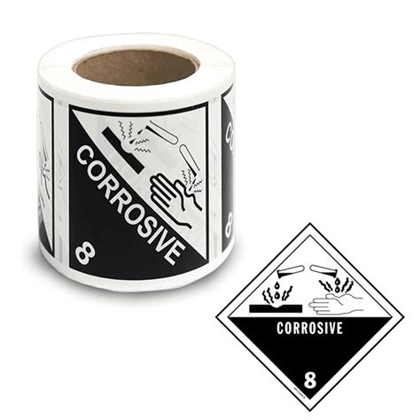 Wholesale Corrosive Class 8 Label Supplier In Usa Packform
