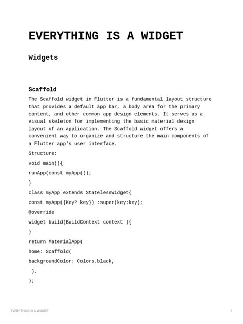 Everything Is A Widget Pdf Icon Computing Page Layout