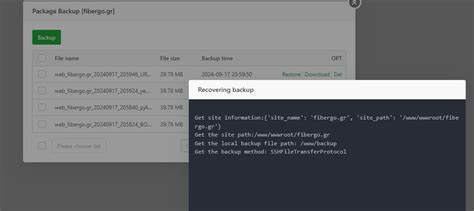Backup Restore From My Sftp Solution Aapanel Free Hosting Control