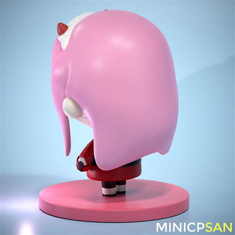 👧 Cute Chibi Zero Two Darling In The Franxx Anime Figure For 3d