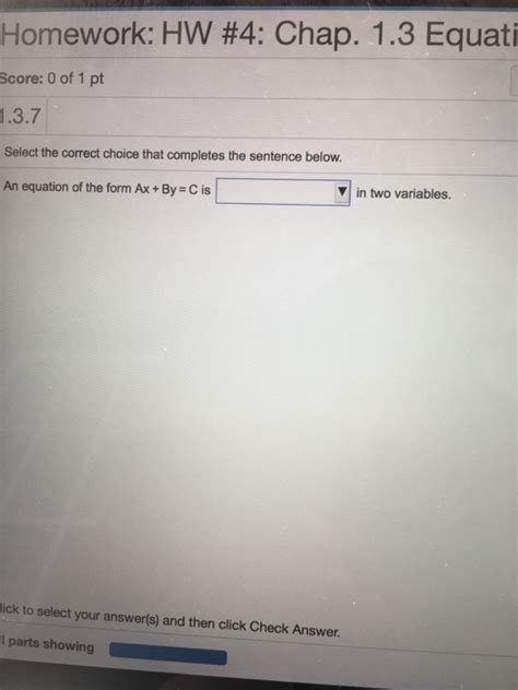 Solved Homework Hw 4 Chap 1 3 Equations And Graphs 1 Of