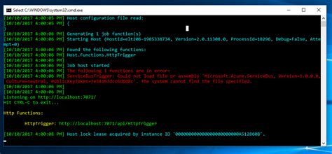 Net Core Servicebustrigger Could Not Load File Or Assembly