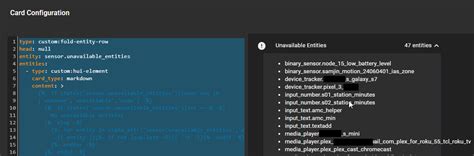 Display Offline Unavailable Or Missing Sensors In Home Assistant