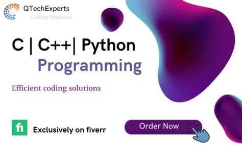 Code Any Ccpp And Python Coding Task Or Project By Qtechexperts Fiverr