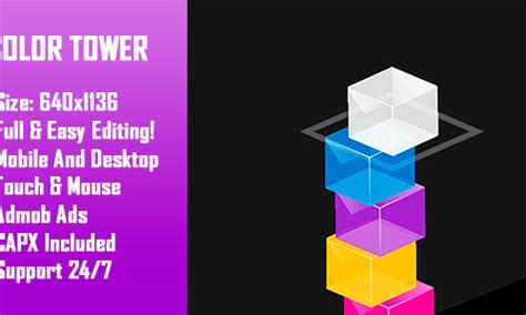 Color Tower Html5 Game Mobile Version Construct 2 Construct 3