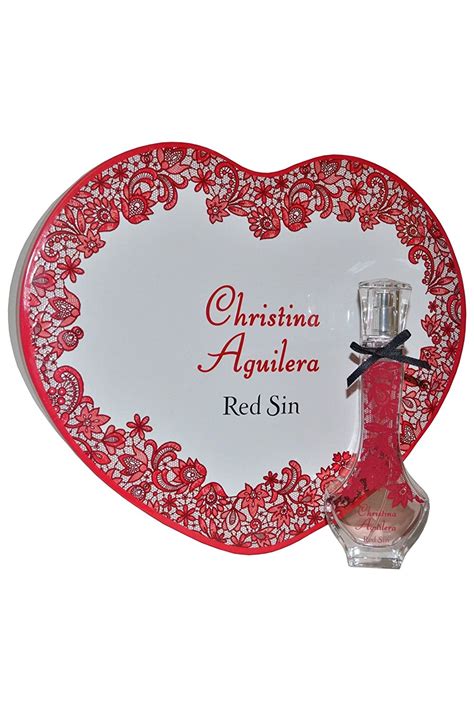 Christina Aguilera Red Sin Gift Set 30ml EDP + Tin Heart Box - SoLippy