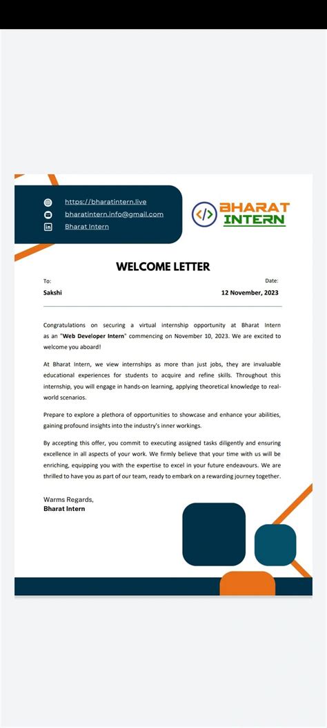 bharatintern webdevelopment sakshi roy