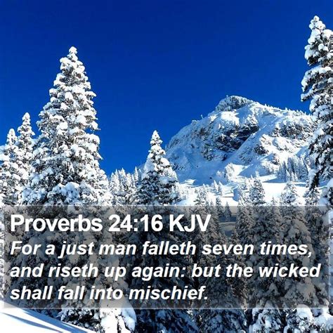 Proverbs 24 16 Kjv Bible Verse Images