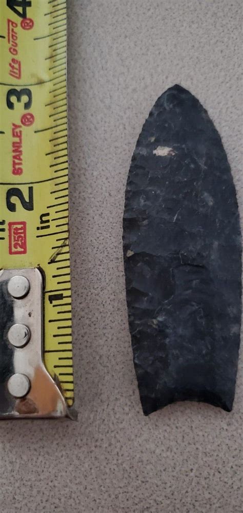 Arrowhead Clovis Black Reproduction 2 78 Long 4676117344