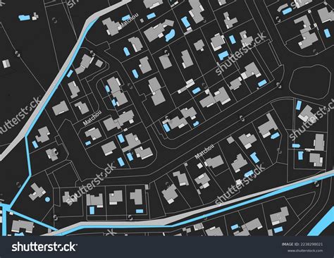 Urban Planning Territory Cadastral Map Plot Stock Illustration 2238298021 Shutterstock