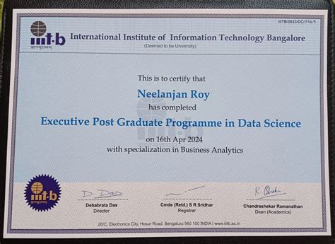 Neelanjan Roy On Linkedin Datascience Iiitbangalore Learningjourney Continuouslearning