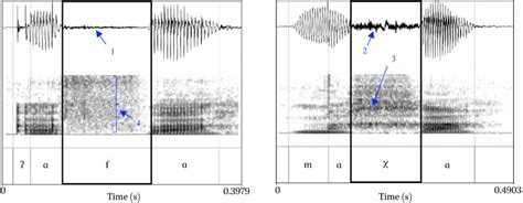 Amplitude And Spectrogram Of Fricatives F χ Spectrogram Range 0