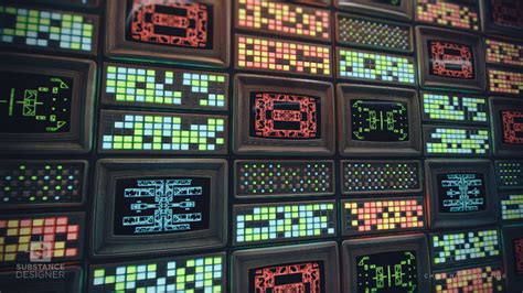Artstation Sci Fi Retro Computer Displays Gadgets Technology