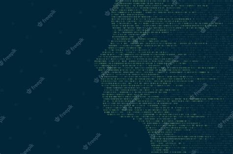 Premium Vector Binary Code Numbers Of The Computer Matrix
