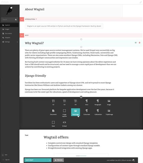 Wagtail Cms App Reviews Features Pricing And Download Alternativeto
