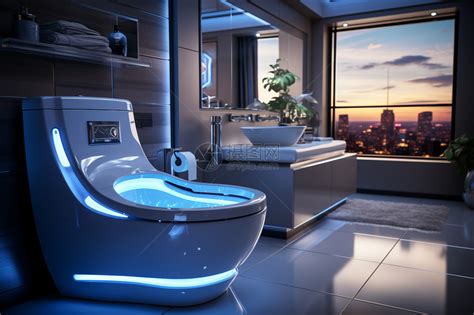 室内的智能马桶高清图片下载 正版图片600569125 摄图网