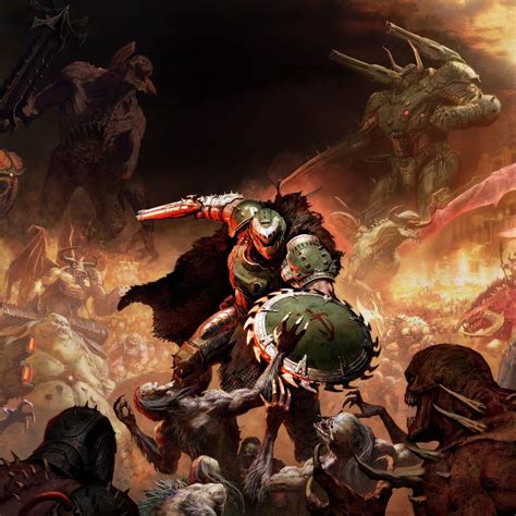 Doom Eternal Video Game Demons Artwork 5k Phone Wallpaper
