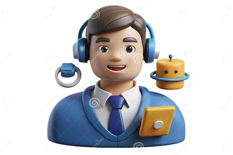 3d Ai Driven Customer Support Interaction Concept As A Candid Capture Of A Customer Service