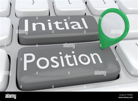 3d Illustration Of Computer Keyboard With The Script Initial Position