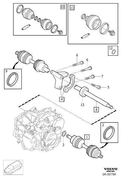 Volvo Xc90 Cv Joint Boot Kit Bellows Kit 30788265 Volvo Parts