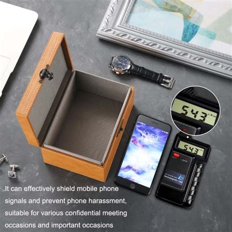 Gzzd 0206 레트로 크레이지 호스 패턴 Rfid 자동차 방패 키 박스 휴대 전화 신호 방패 크기 125x10x65cm