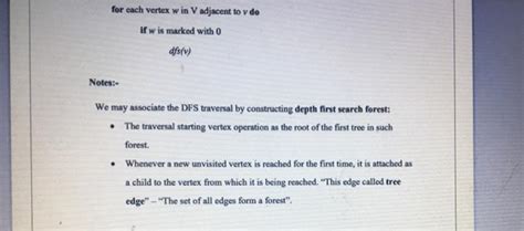 Solved Algorithm Dfs Implements A Depth First Search