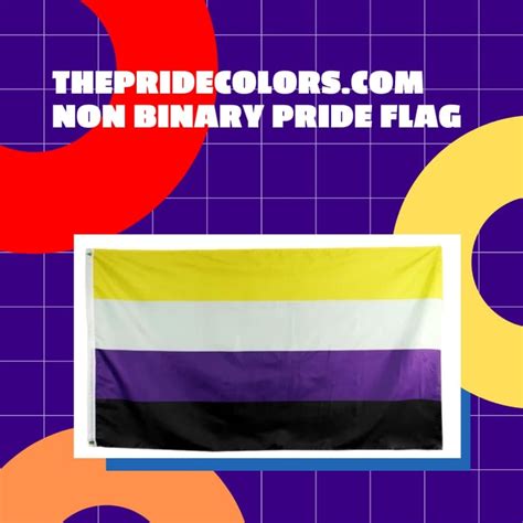 Non Binary Pride Flag Lgbt Merch 3x5 Ft Thepridecolors Reviews