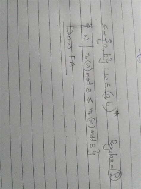 theory of computation regular language