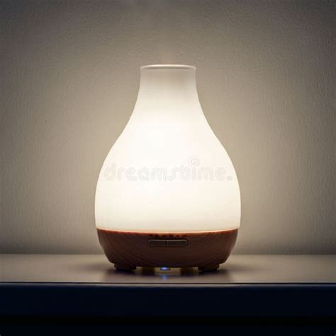 A Sleek Modern Essential Oil Diffuser With A Cone Shaped White Upper Section And A Stock