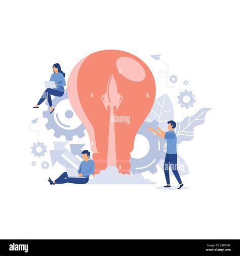 Business Development Process Innovation Product And Creative Idea Flat Vector Modern