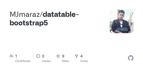 Github Mjmaraz Datatable Bootstrap5