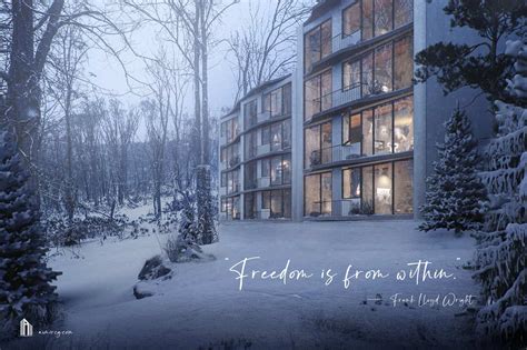 winter 3d rendering 7 architectural projects with winter vibes aimir
