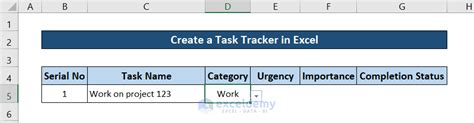 How To Create A Task Tracker In Excel Download Free Template