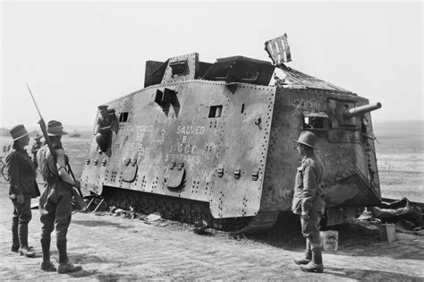 Only Surviving German A7v Tank From Wwi Goes On Show In Canberra