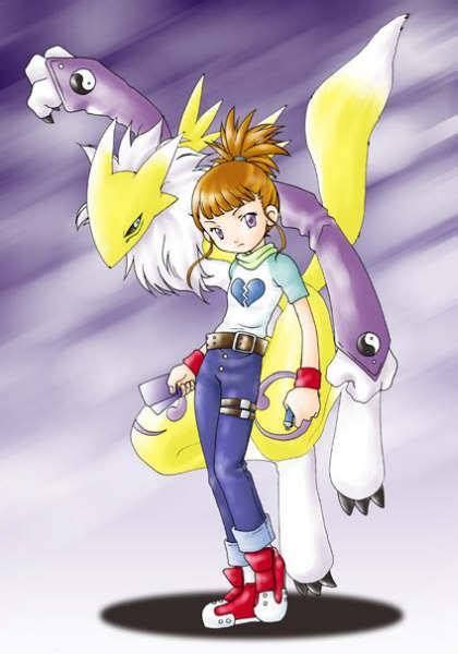 Digimon Renamon And Rika Fantasy Creatures Mythical Creatures Favorite Character Character