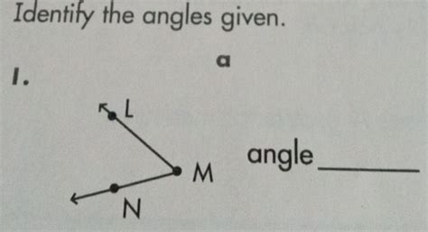 Identify The Angles Given A Angle Algebra
