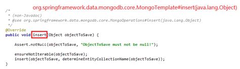 Spring Data MongoTemplate insert 操作的大坑Spring data mongo E duplicate key error collection