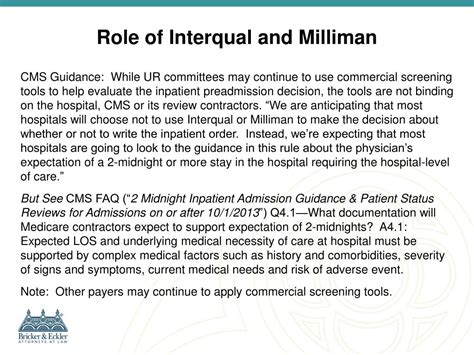 Ppt Medicare Inpatient Admission Standards Two Midnight And