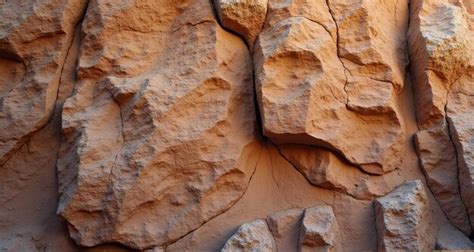 A Rock Formation With A Crack In It And A Small Crack In The Middle