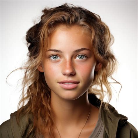 Chica Australiana Vivaz Con Una Mirada Llena De Vida Foto Premium