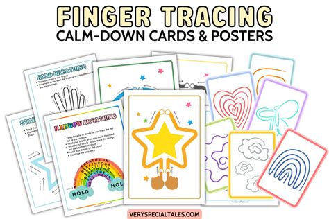 25 Free Finger Tracing Calm Down Cards And Posters Very Special Tales