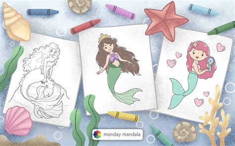 Mermaid Template For Art 3600 Mermaid Invitation Stock