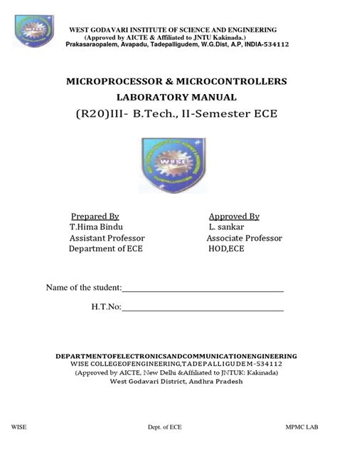 Mpmc Lab Manual Pdf Operational Amplifier Programming