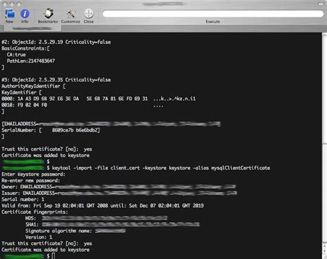 泰迪熊的蜂蜜罐 using ssl for secure mysql connection