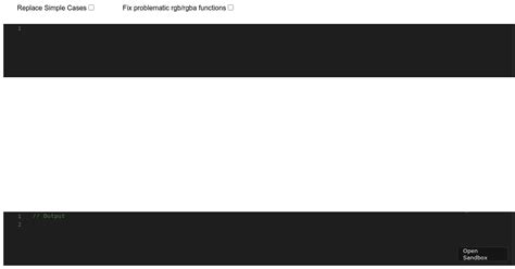 Sass Codemod Codesandbox