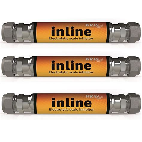3x Trappex Inline Electrolytic Scale Reducer Inhibitor 15mm Compression