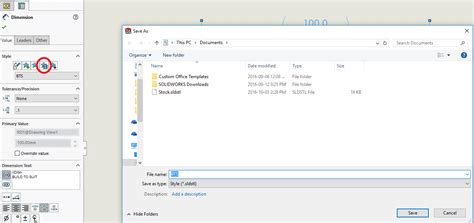 dimensioning in style with solidworks dimension styles