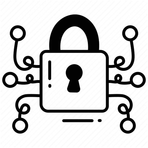 Digital Encryption Security Padlock Privacy Icon Download On