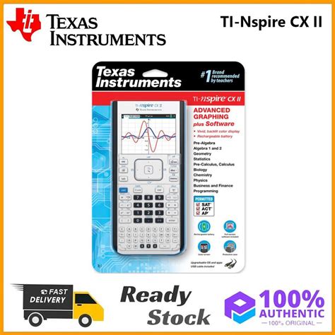 Original Texas Instruments Ti Nspire Cx Ii Advanced Non Cas Color Graphing Calculator Plus