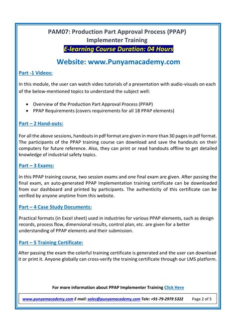 PPT Certified PPAP Implementer Training Course PowerPoint Presentation ID